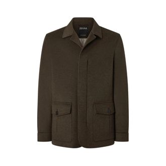 Ermenegildo Zegna Oasi Cashmere Falcon Jacke - - Jackets - Herren - Gr&uuml;n - XL