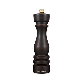 Cole & Mason H233018 London Salzm&uuml;hle, mit Einstellbarem Mahlwerk, Schokolade Holz, 22cm, Precision+ mit Keramikmahlwerk, Gew&uuml;rzm&uuml;hle, M&uuml;hle f&uuml;r Salz