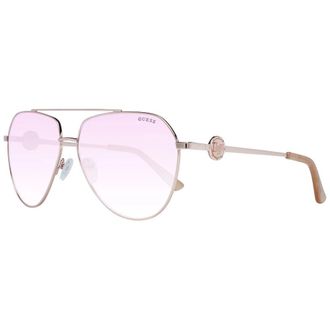 Guess Ros&eacute;gold Damen Sonnenbrille Aviator Verlauf - - Accessories - Damen - Gelb - ONE SIZE
