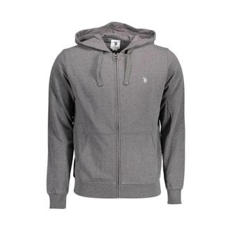 U.S.Polo Association Cotton Sweater - - Sweatshirts & Hoodies - Herren - Grau - 3XL