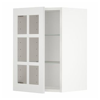IKEA METOD Wandschrank mit Böden/Glastür
