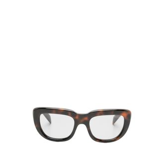 Prada Tortoiseshell-effect Rectangle-frame Sunglasses