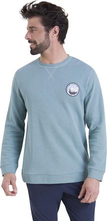 Ath&eacute;na Homewear Herren Pyjama Set lang - Jersey 100% atmungsaktive Baumwolle - Langarm-T-Shirt + Jogginghose - &Ouml;ko-TEX Standard 100, Oberteil in Arctic-Blau/