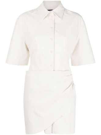 Jacquemus robe-chemise La Robe Camisa - Tons neutres
