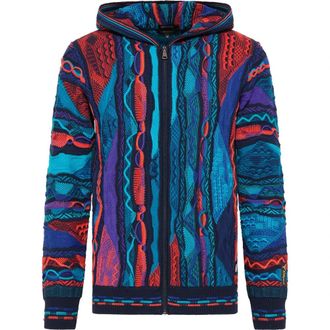 Carlo Colucci Einzigartiger Zip-through Sweatshirt - - Sweatshirts & Hoodies - Herren - Blau - S