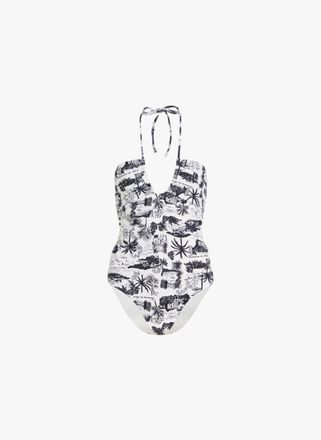 Karl Lagerfeld Maillot de bain 1 pi&egrave;ce imprim&eacute; &agrave; nouer