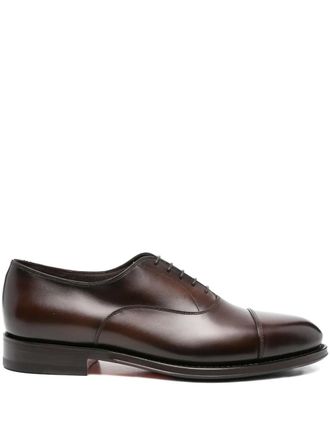 Santoni chaussures oxford en cuir - Marron