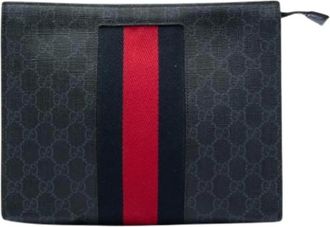 Gucci Sac bandouli&egrave;re Pre-owned en toile - Femme - Pre-owned - Noir - Taille: ONE Size