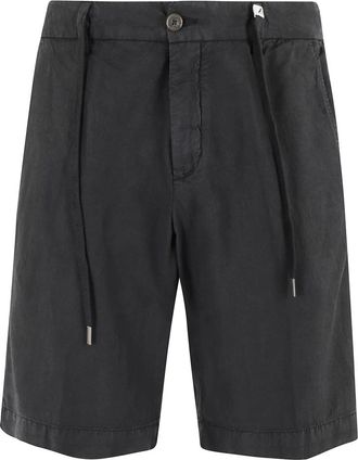 Myths Homme, Shorts, Noir, Taille: L Short en Lin Noir Apollo Bermuda