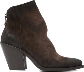 M&eacute;tisse zip heeled boots - Braun