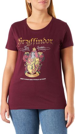 Harry Potter Damen Wohapomts235 T-Shirt, Burgunderrot, X-Large