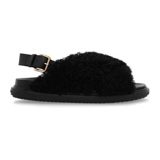Marni Fell-Slipper - - Shoes - Damen - Schwarzk - 37 1/2 EU