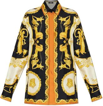 Versace Femme, Blouses et Chemises, Multicolore, Taille: 40 FR Chemise en soie
