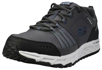 Skechers Herren Escape Plan Sneaker, Grey Charcoal Blue Ccbl, 42.5 EU