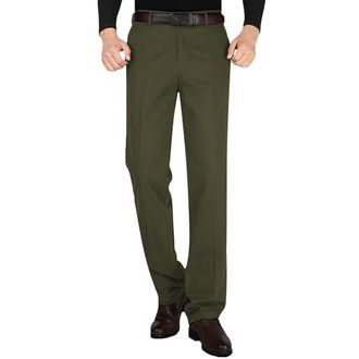 Generic Pantalon formel pour homme, d&eacute;contract&eacute;, affaires, bureau, maison, pantalon habill&eacute; avec ceinture, pantalon habill&eacute; &eacute;l&eacute;gant, jambe droite, pantalon de
