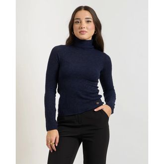 Yes-Zee YES Zee, Femme, Pulls, Bleu, Taille: 36 FR Pull &agrave; col roul&eacute;