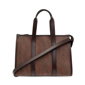 Etro Paisley Medium Tote Bag - - Bags - Damen - Braun - ONE SIZE