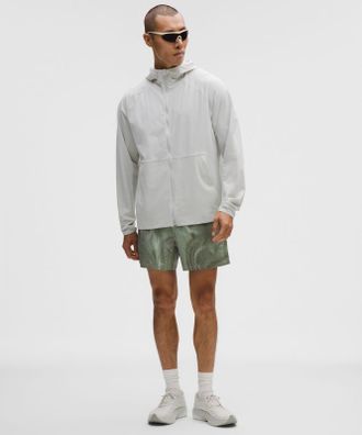 lululemon Short Pace Breaker doubl&eacute; pour Hommes - 13 cm - Vert/&Eacute; - Taille XL