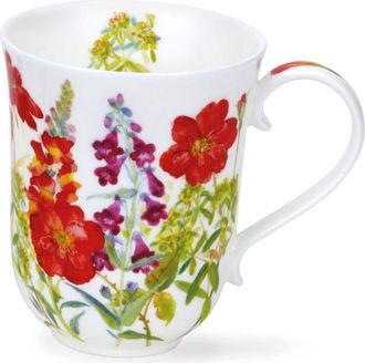 Dunoon Becher Braemar Cottage Flowers Red - 0,33l