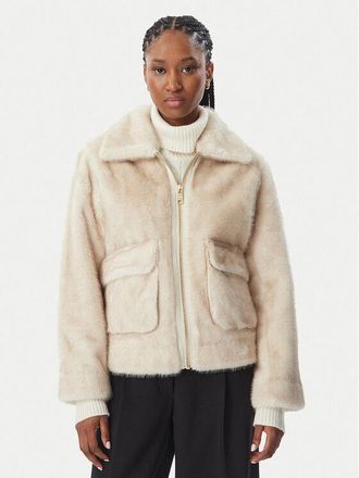 Rinascimento Rinascimento Pelzmantel CFC0127150003 Creme Regular Fit