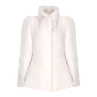 Cesare Gaspari Faux Fur Jacke - - Jackets - Damen - Wei&szlig; - M