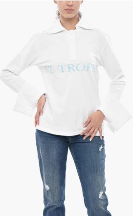 Duran Lantink Hopsack Cotton Polo With Flocked Logo size L