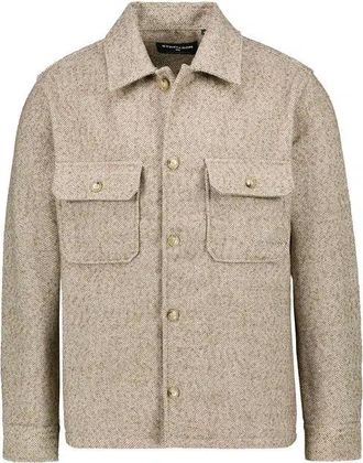 Strellson Herren Hemden beige Mikrofaser