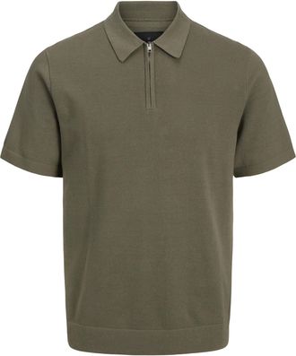 Jack & Jones Male Gestricktes Polo Einfarbig Gestricktes Polo