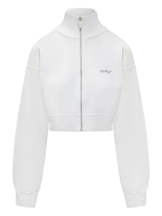 Off-white sweat Arrow &agrave; fermeture zipp&eacute;e - Blanc