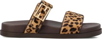 Fendi Feel Sandalen mit Leoparden-Print - Braun