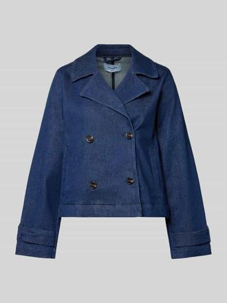 More & More Jeansjacke mit Knopfverschluss