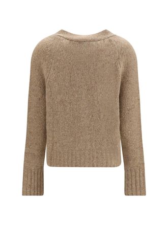 Allude Womens Cashmere V-Neck Cardigan 48 Kashmir-Capra Hircus Kashmir/capra Sweater