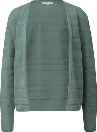 s.Oliver Cardigan mit Musterstruktur helles Petrol 48