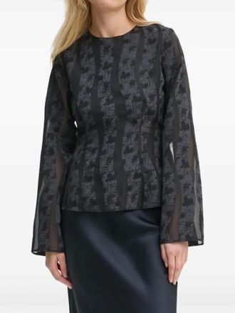 Samsøe & Samsøe blouse Saanai à manches évasées - Noir