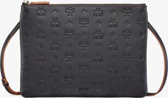 MCM Aren Crossbody-Pouch aus Leder mit Monogramm