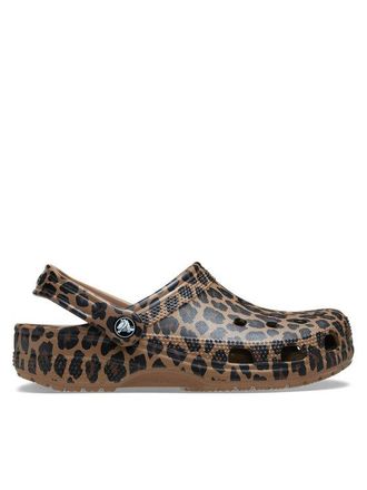 Crocs Pantoletten Classic Animal Clog 211800 Braun