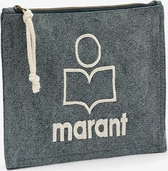 Isabel Marant Pochette Netia - Femme - Noir D&eacute;lav&eacute; - Isabel Marant