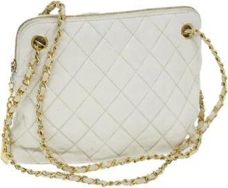 Chanel Pre-owned Cuir sacs-chanel - Femme - Pre-owned - Blanc - Taille: ONE Size