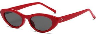 Generic Lunettes De Soleil Vacances &Agrave; Petite Monture For Hommes, Sport For Femmes Et Conduite En Plein Air(Red)