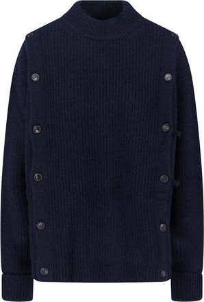 SETCHU Pull Col Rond - Bleu