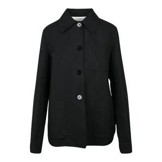 Jil Sander Leichte Canvas-Jacke - - Jackets - Damen - Schwarzk - XS