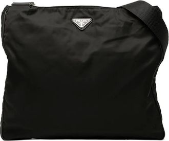 Prada sac à bandoulière à fermeture zippée (2013-2025) - Noir