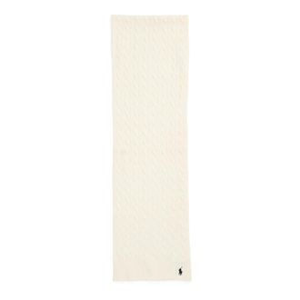 Ralph Lauren Cremefarbener Polo Ralph Lauren Cable Scarf - - Accessories - Damen - Beige - ONE SIZE