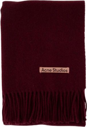 Acne Studios Burgunder Wollschal - - Accessories - unisex - Rot - ONE SIZE