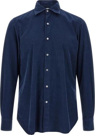 Finamore Tokyo Shirt - - Shirts - Herren - Blau - XL