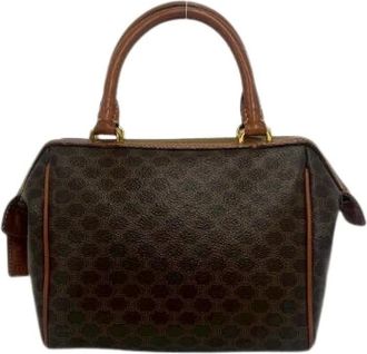 Celine Sac &agrave; main en cuir Macadam Pre-owned - Femme - Pre-owned - Brun - Taille: ONE Size