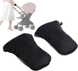 Generico Handschuhe f&uuml;r Kinderwagen, wasserdicht, f&uuml;r H&auml;nde und Kinderwagen, verstellbar, Thermisch, antistatisch, f&uuml;r und M&auml;dchen, Outdoor, Golf, Pflege, Elte