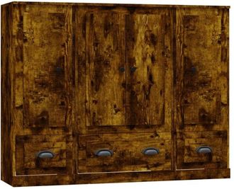 vidaXL Buffets 3 pcs ch&ecirc;ne fum&eacute; bois ding&eacute;nierie Vidaxl