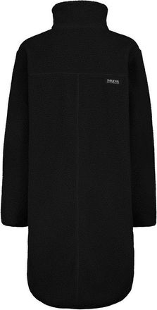 Sublevel Fleecejacke Damen Fleecemantel lang mit Stehkragen, Brusttasche