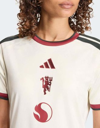 adidas troisi&egrave;me maillot Manchester United 26/27 en ivoire-Blanc